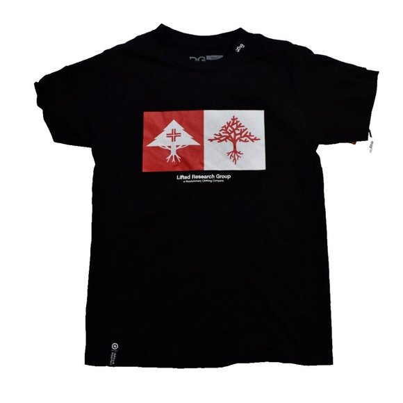 Lrg | Shirts | Lrg Lifted Research Group Mens Double Up Tee Tree Black Red Shirt New S | Poshmark